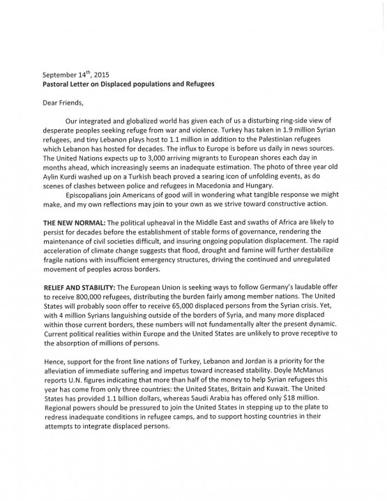 GFW Pastoral Letter 09-14 - St. Edmund's Episcopal Church